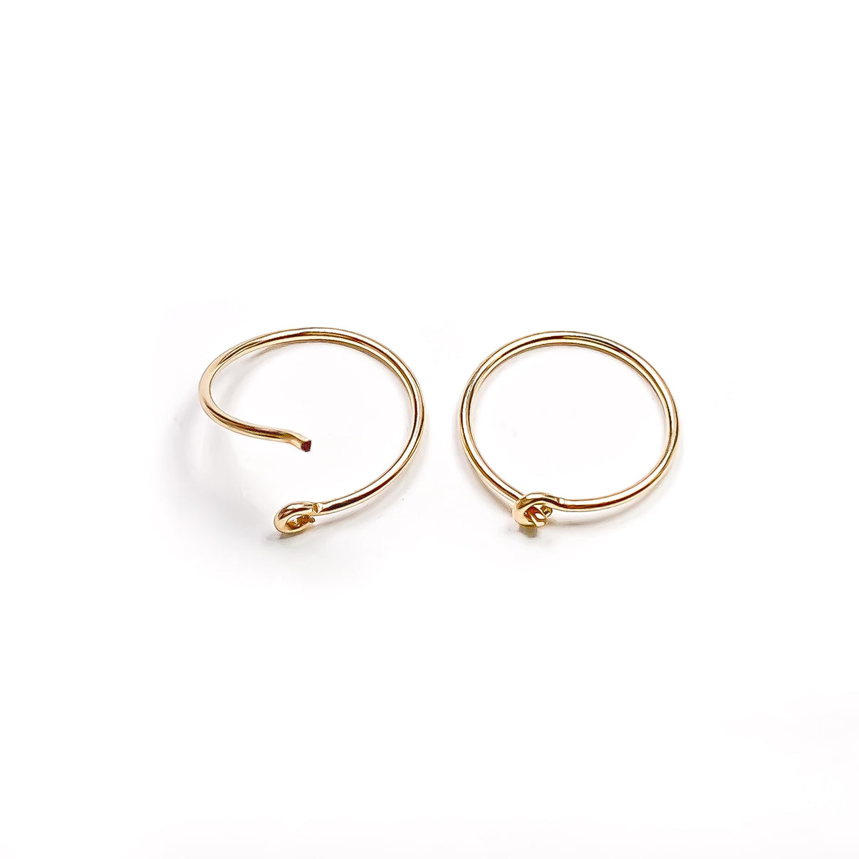 14K Gold Eyelet Hoop Earrings – Hoops By Hand
