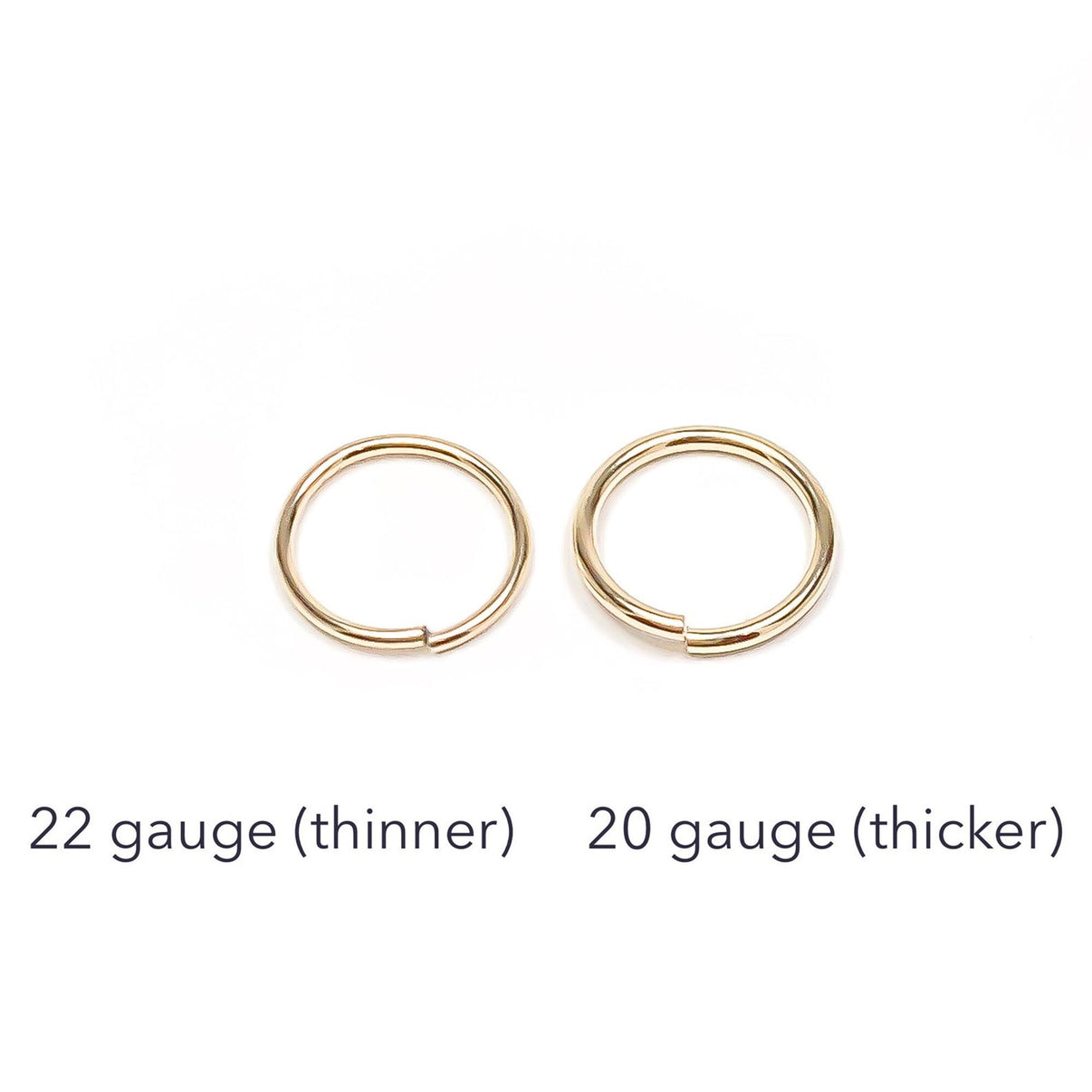 14K Gold Cartilage Hoop, Rook Hoop Earring – Hoops By Hand