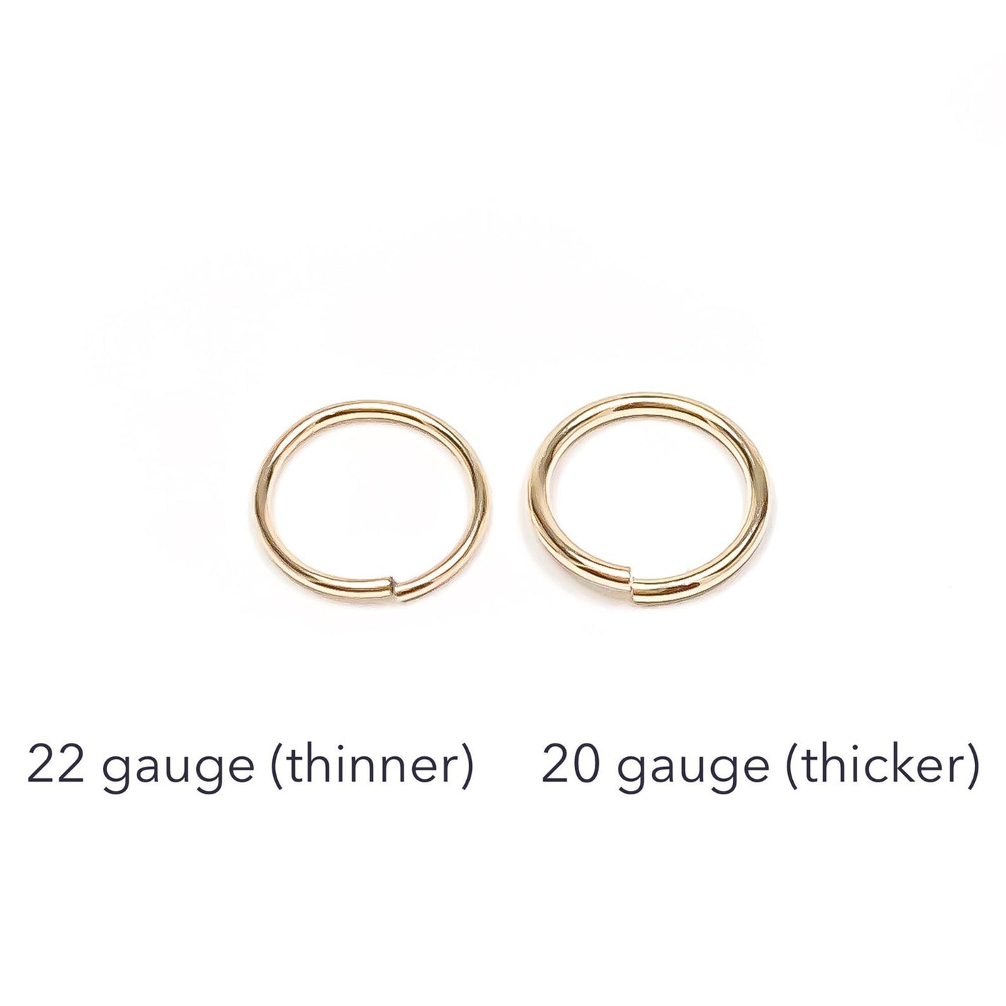 14K Gold Cartilage Hoop, Rook Hoop Earring – Hoops By Hand