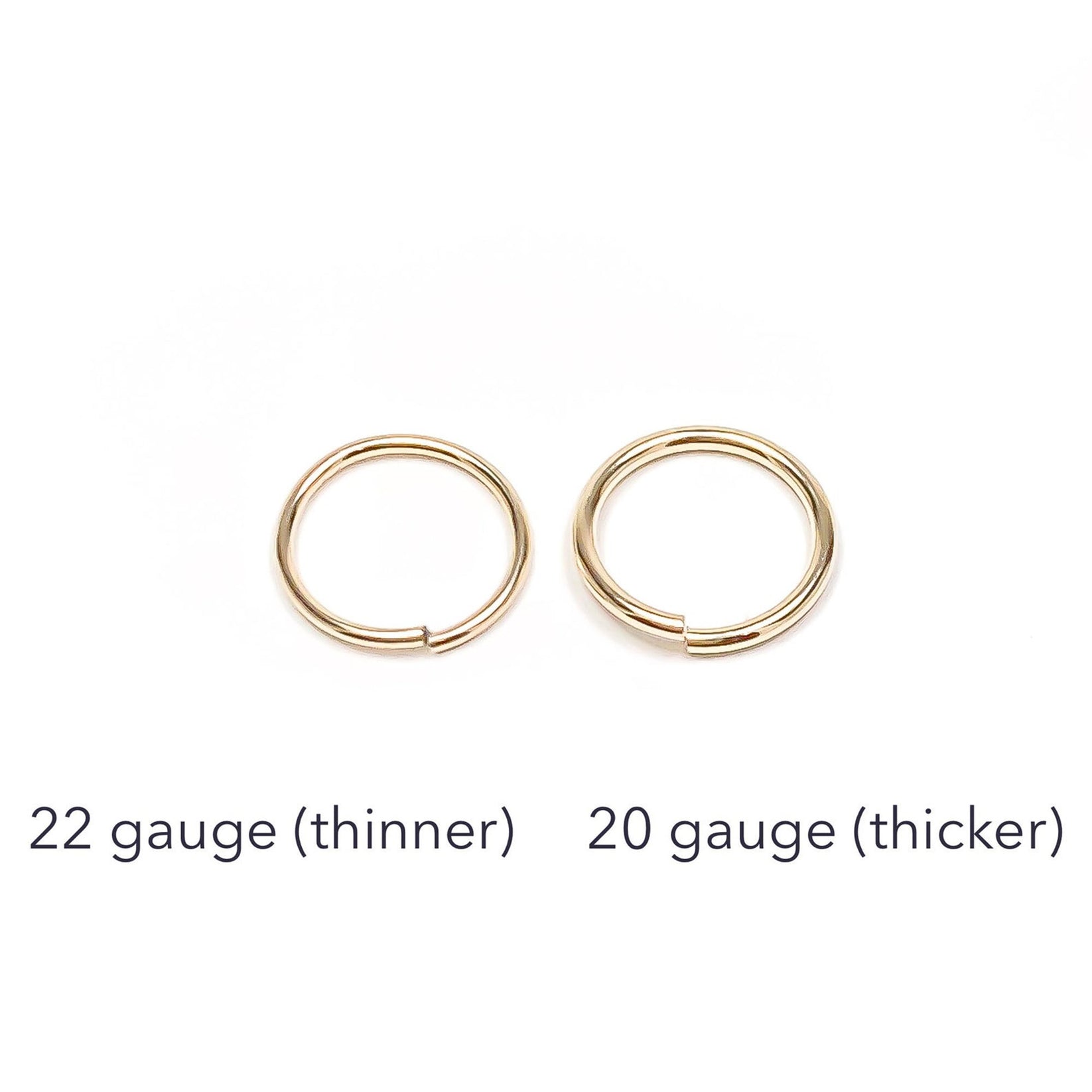 14K Gold Cartilage Hoop, Rook Hoop Earring – Hoops By Hand