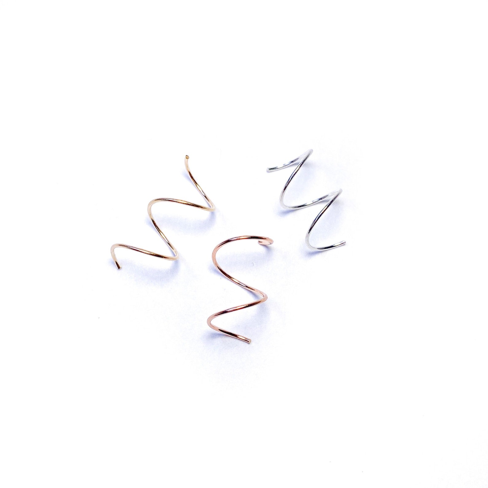 Double Pierced Hoop Earrings – Hoops By Hand