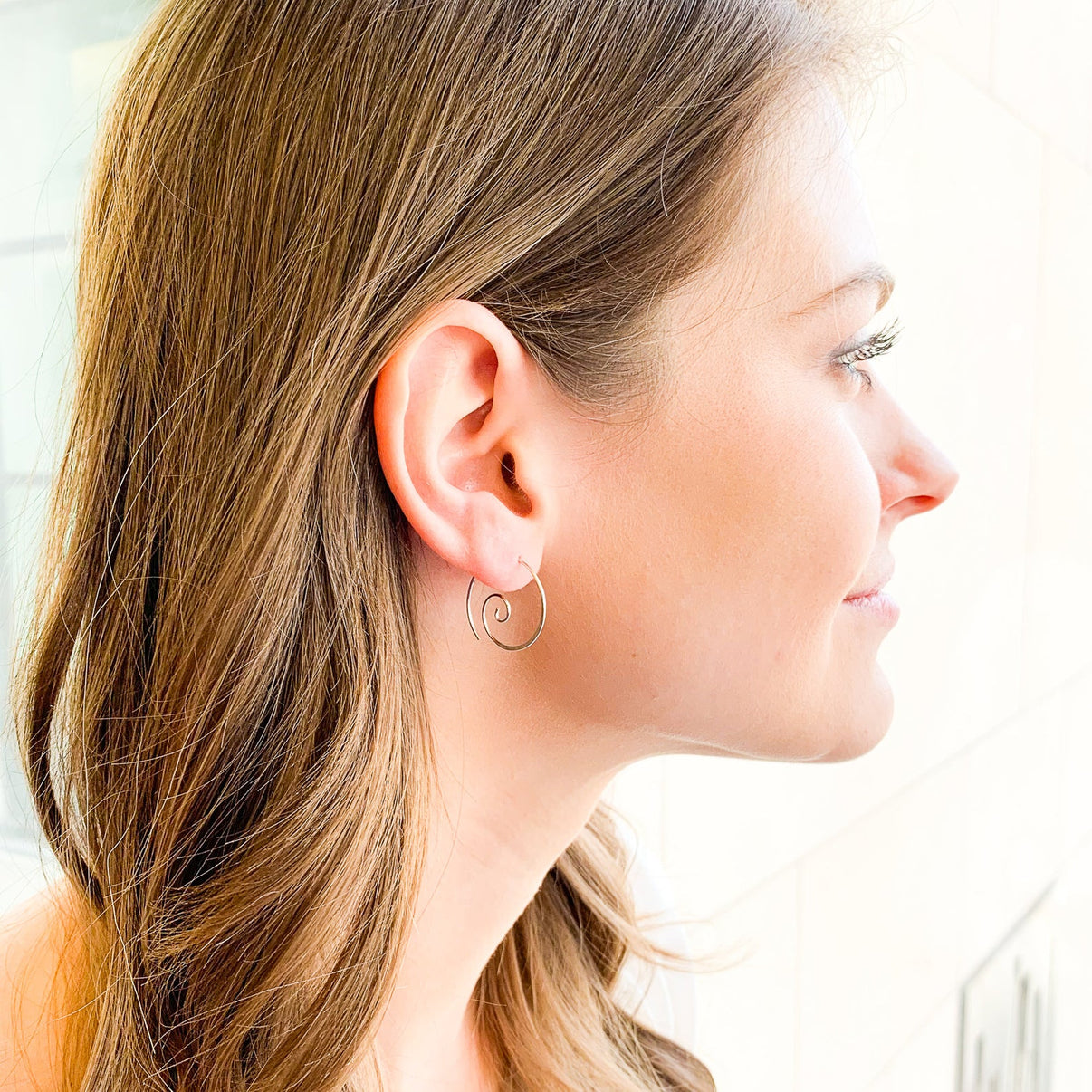Spiral Hoop Earrings – Hoops By Hand