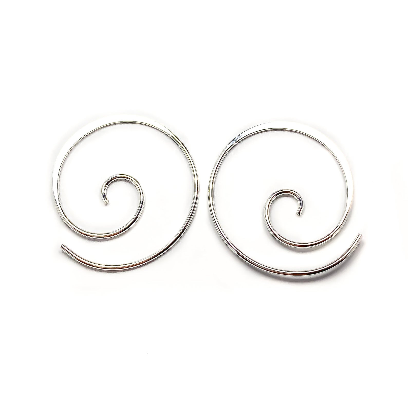Spiral Hoop Earrings – Hoops By Hand
